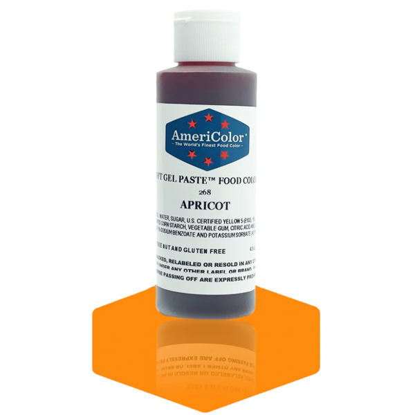 Americolor Soft Gel Paste - Apricot - Select Size - Food Color – The Sweet Designs Shoppe