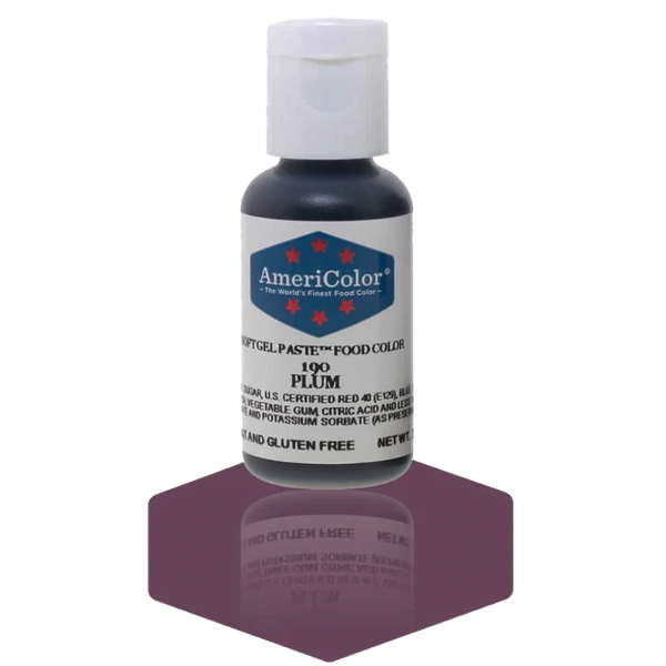 Americolor Soft Gel Paste - Plum - Select Size - Food Color – The Sweet Designs Shoppe