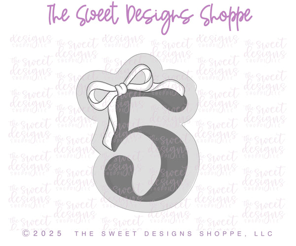 Product Type: Cookie Cutters - Name: Coquette Numbers Set - Set of 9 ...