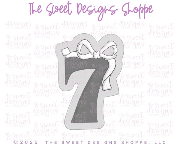 Product Type: Cookie Cutters - Name: Coquette Numbers Set - Set of 9 ...