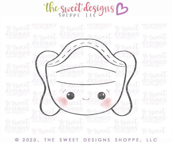Product Type: Cookie Cutters - Name: Face Mask - Cookie Cutter – The ...
