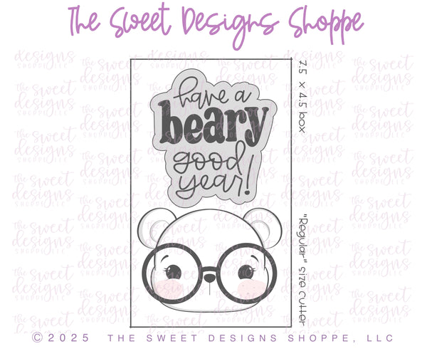Product Type: Cookie Cutters - Name: Have a beary good year! Set - Set ...