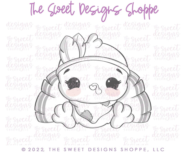 Product Type: Cookie Cutters - Name: Lady Turkey - Cookie Cutter – The ...
