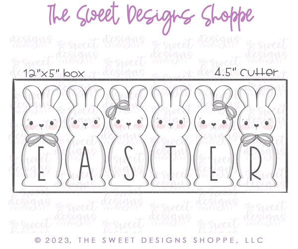 Product Type: Cookie Cutters - Name: Long Stout Easter Bunny Set - Set ...