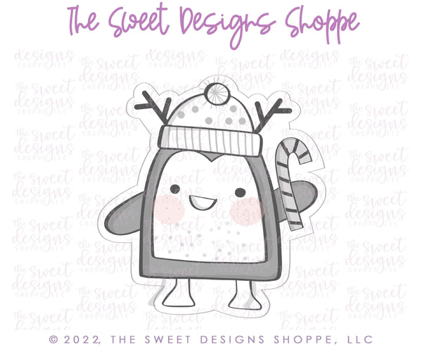 Product Type: Cookie Cutters - Name: Modern Penguin with Antlers ...