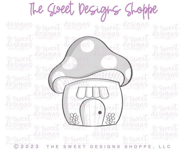 Product Type: Cookie Cutters - Name: Mushroom House - Cookie Cutter ...