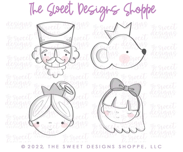 Product Type: Cookie Cutters - Name: Nutcracker Characters Face Set ...