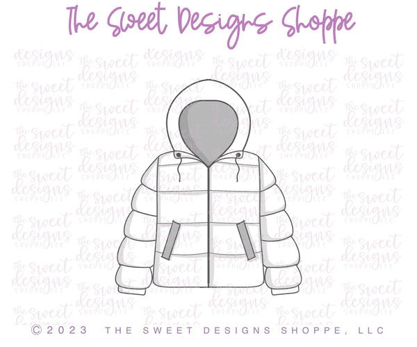 Product Type: Cookie Cutters - Name: Puffy Jacket - Cookie Cutter – The ...