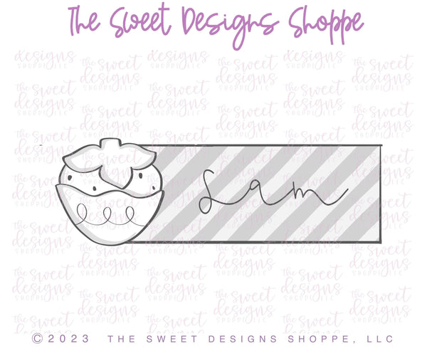 Product Type: Cookie Cutters - Name: Strawberry Name Tag - Cookie – The ...