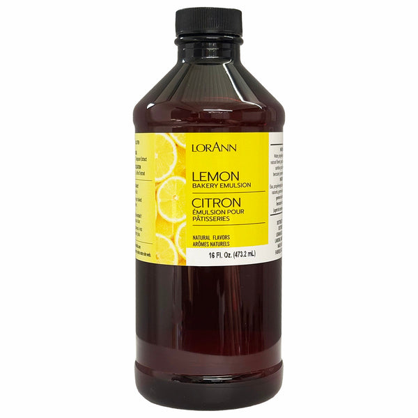 Lemon, Baking Flavoring Emulsion 16oz by LorAnn – The Sweet Designs Shoppe