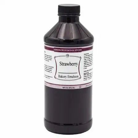 Strawberry, Baking Flavoring Emulsion 16oz by LorAnn – The Sweet ...