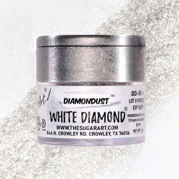 White Diamond - Edible Glitter by The Sugar Art, Inc. 3 grams – The ...