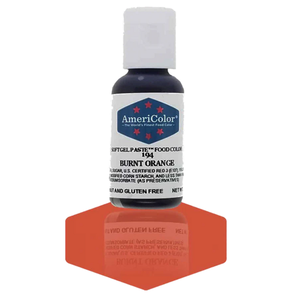 Americolor Soft Gel Paste - Burnt Orange - Select Size - Food Color ...