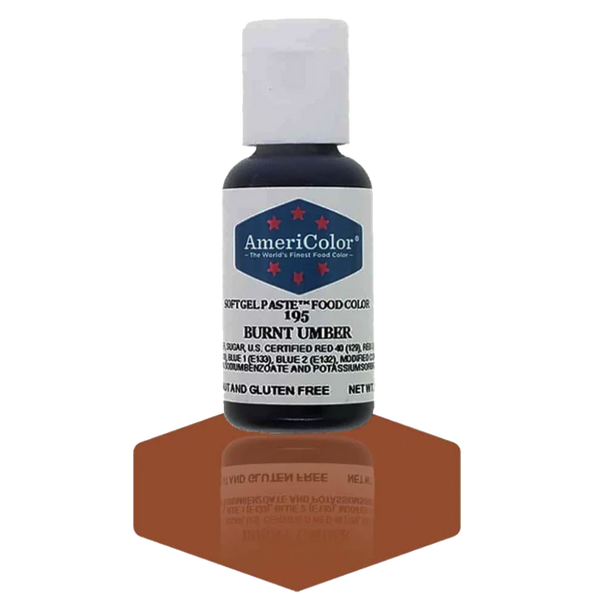 Americolor Soft Gel Paste - Burnt Umber - Select Size - Food Color ...