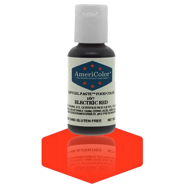 Americolor Soft Gel Paste - Electric Red - Select Size - Food Color ...