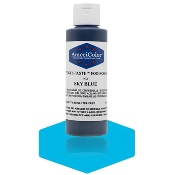 Americolor Soft Gel Paste - Sky Blue - Select Size - Food Color – The ...