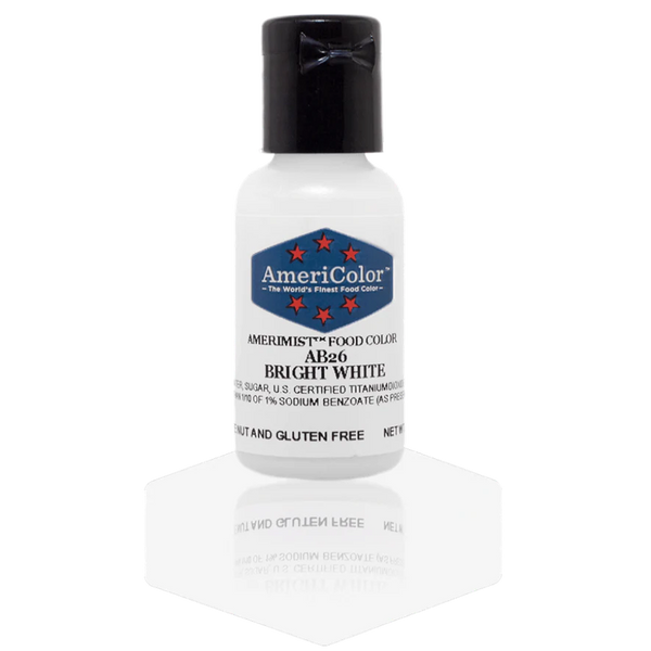 AmeriMist - Bright White - Select Size - Airbrush Food Color by: Ameri – The Sweet Designs Shoppe