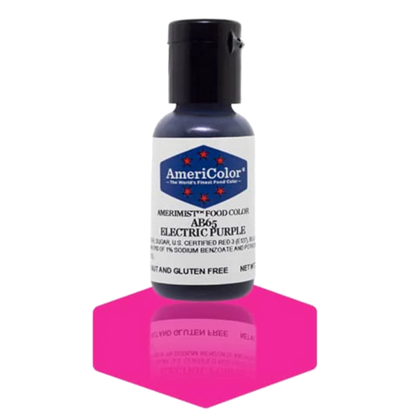 AmeriMist - Electric Purple - 0.65oz - AB65 - Airbrush Food Color by ...