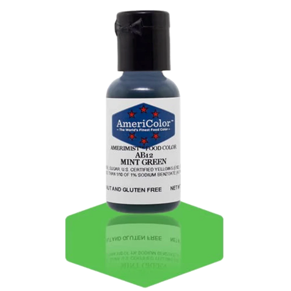 AmeriMist - Mint Green - 0.65oz - AB12 - Airbrush Food Color by: Ameri – The Sweet Designs Shoppe