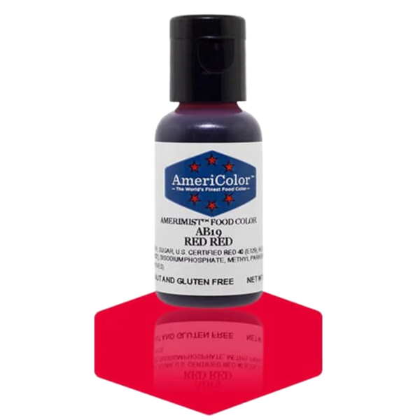 AmeriMist - Red Red - 0.65oz - AB19 - Airbrush Food Color by: AmeriCol ...
