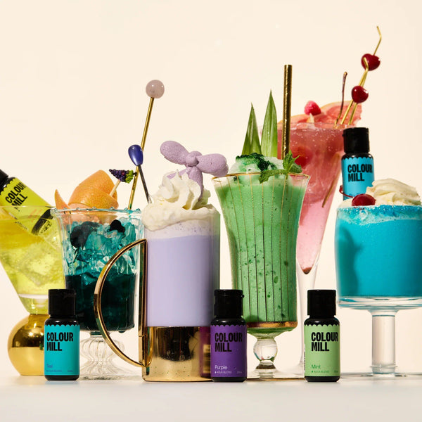 Pool Party Pack - Aqua Blend - (6 Colors of 20ml each) - Food Color by ...