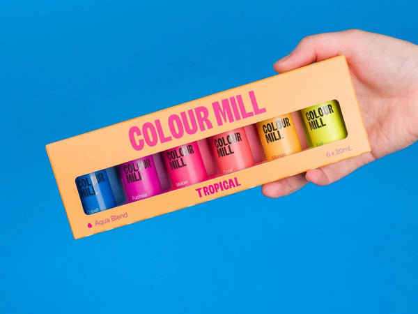 Tropical Pack - Aqua Blend - (6 Colors of 20ml each) - Food Color by ...